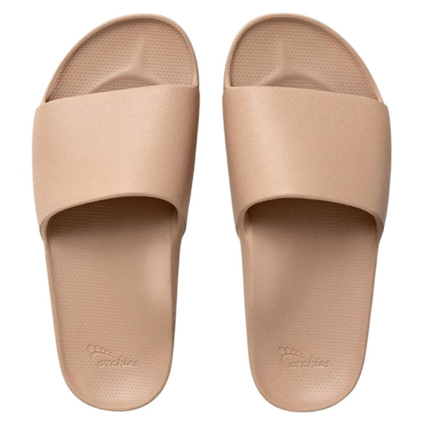 ARCHIES ARCH SUPPORT SLIDES TAN - Cherrywood Shoes