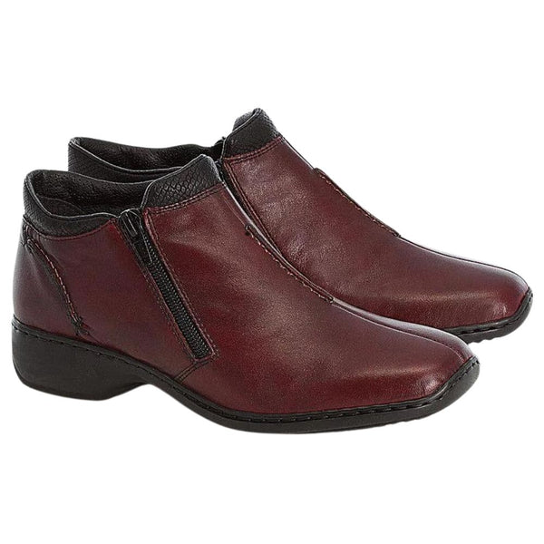 RIEKER L3882-35 RED COMBINATION - Cherrywood Shoes